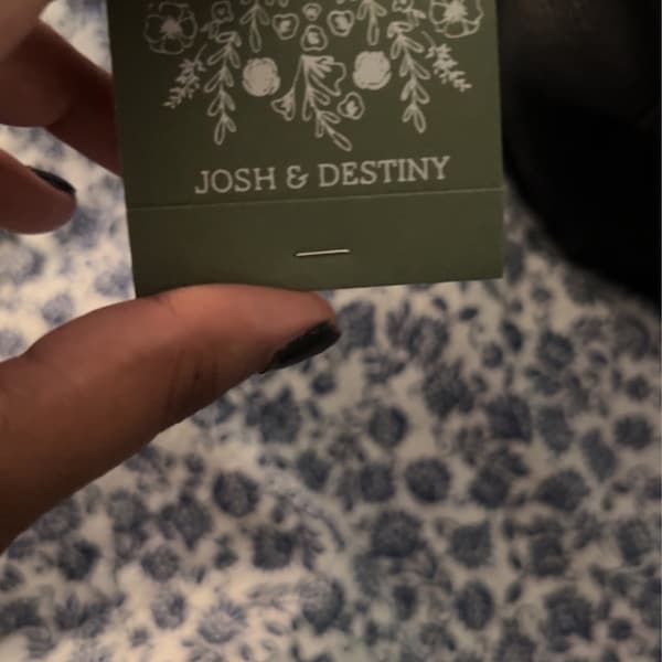 Personalized Matchbooks Custom Roses Design - Wedding Favor Matches ...
