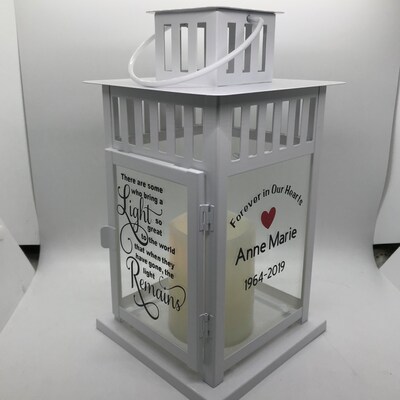 Remembrance Lantern/personalized Lantern/memory Lantern/memorial ...
