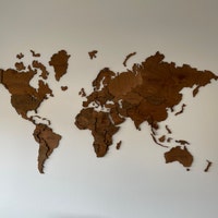 Wooden Wall Map 3 D Wood Wall Map Travel World Map Anniversary - Etsy ...