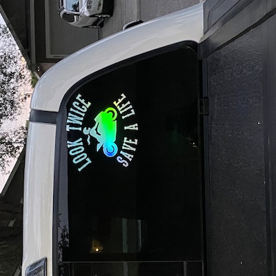 Ride Safe Biker Wave 2 Fingers Down Motorcycle Wave Sticker - Etsy