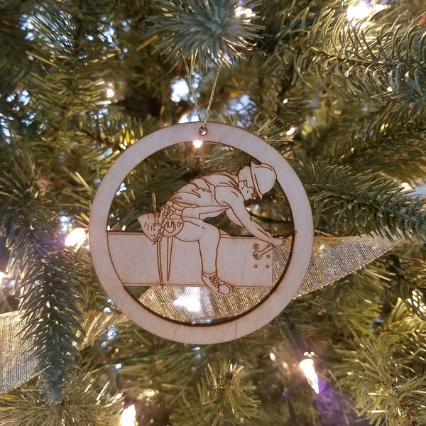 Personalized Steel Iron Worker Ornament, Iron Worker Ornaments, Iron ...