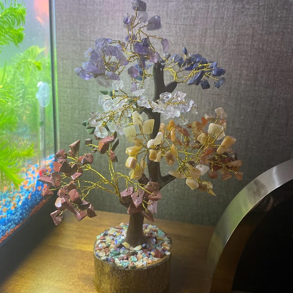 Chakra Crystal Tree, Healing Crystal Tree, Gemstone Tree, Tree of Life ...