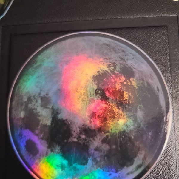 Holographic Vinyl Record Sticker (3x3 In) - Etsy