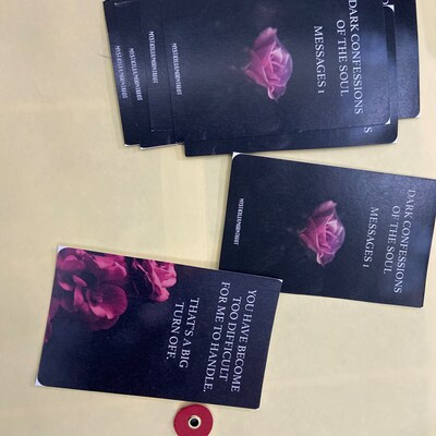 Dark Confessions 5 Decks Printable Oracle Cards Bundle Digital File 50 ...