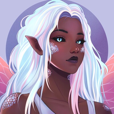 Anime Character Art Commission / Custom OC Fantasy Headshot / Detailed ...