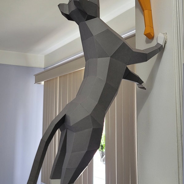 Papercraft Cats PDF Templates (couple), DIY Low Poly Papercraft: Make ...