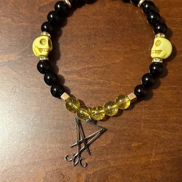 Lucifer Beaded Bracelet - Etsy