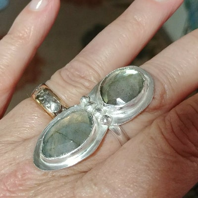 Alacron Turquoise Charm Necklace Hand Stamped Turquoise Necklace ...