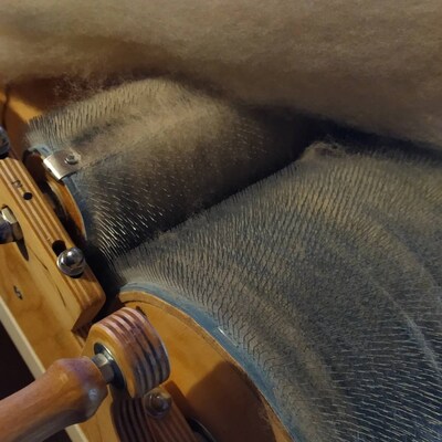 Carder for Wool Fiber Combing Cardings Blending Board 72 TPI Drum ...