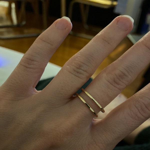 Adjustable Ring - Open Ring - Silver Cuff Ring -gold Stacking Ring ...