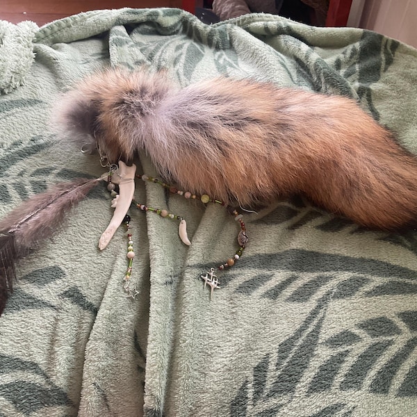 Custom Beaded Tail Keychain for Therians, Furries, Cosplay, Alternative ...