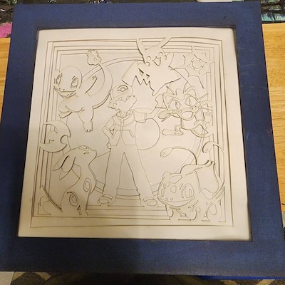 SONIC SHADOW BOX 7 Layer Template - Etsy