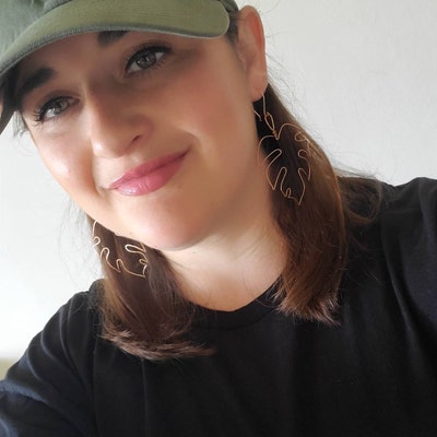 Custom Daisy Hoop Earrings, Boho Style Hoops, Handmade Wire Wrapped ...