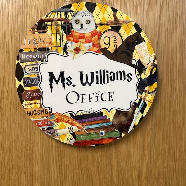 Watercolor Flowers Name Room Door Sign for Senior Living, Assisted ...