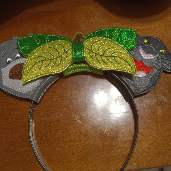Jungle Book Bagheera Baloo Inspired Mouse Ears Headband Accessories ...