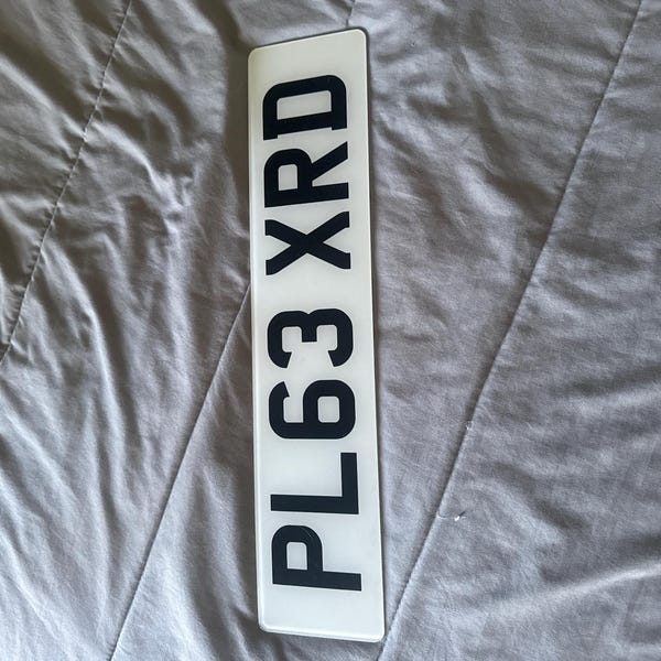 4D NUMBER PLATE KEYRING Lambo /hex Style - Etsy UK