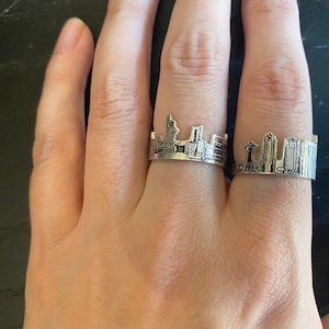 Custom City Ring Cityscape Ring Travel Ring Skyline Ring | Etsy