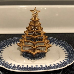 Christmas Tree Kit. Miniature Wooden Desktop Tree Made From a - Etsy
