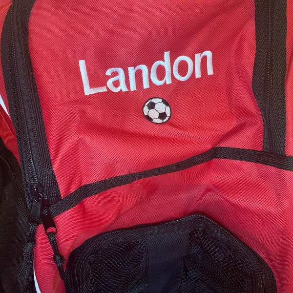 Name With Soccer Ball Soccer Backpack, Name Soccer Backpack ...