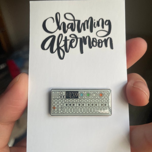 Synth Keyboard Enamel Pin - 3rd Edition (red) - Etsy