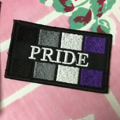 Asexual Ace Pride Flag Embroidered Patch - Etsy