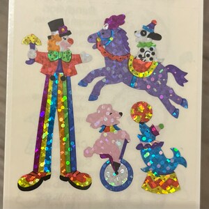 Vintage Rare Sandylion Pierrot Clown Stickers - Etsy