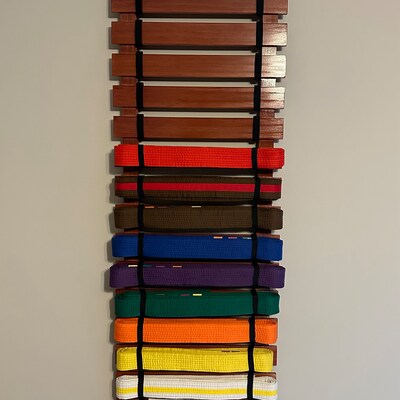 4 Slat Karate Belt Display Rack - Etsy