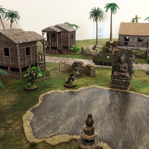 6 Hippopotamus Set, Eskice Miniatures, Scenery, 15mm, 20mm, 28mm, 54mm ...