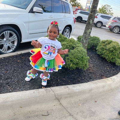 Giraffe Tutu Set, Giraffe Outfit, Kid's Birthday Tutu With Name, Brown ...