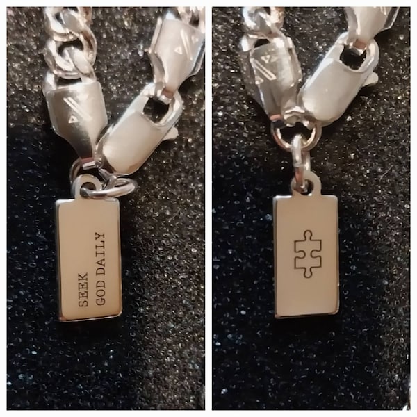 Personalized Mini Tag Charm • 14K Gold Filled Tag or 925 Sterling ...