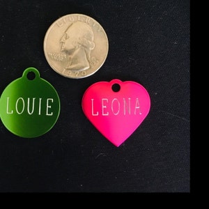 SMALL Custom Engraved Pet ID Tags for Your Dog or Cat - Etsy