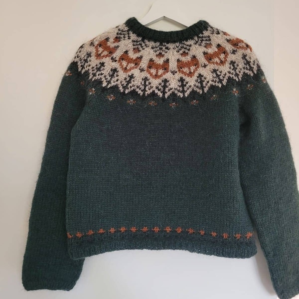 INTO THE WILD Sweater Pattern, Womens Sweater Knitting Pattern, Round ...