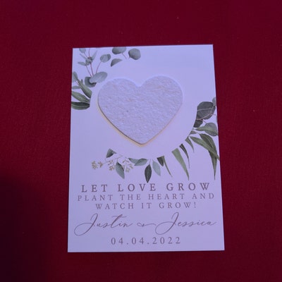 Grownotes™ Let Love Grow Plantable Seed Paper Favor Cards, Grows ...