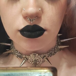 Ornate Septum Ring Tribal Septum Hoop Sterling Silver Septum - Etsy