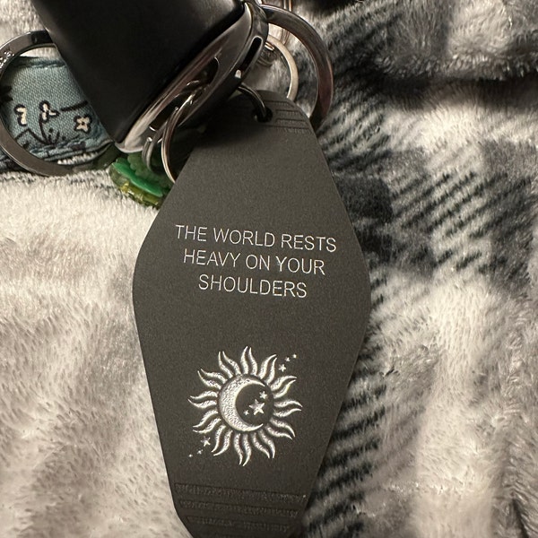 Custom Retro Motel Key Fob, YOUR CUSTOM TEXT, Custom Keychain ...