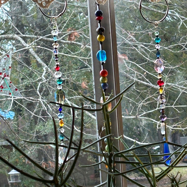 Window Beads 12” Long Sun-catcher Crystal Beads, Handmade Home Decor - Etsy