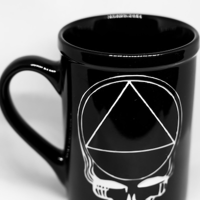 Etched Skull Ceramic Mug, Mug for Skull Lovers, Personalized Mug ...