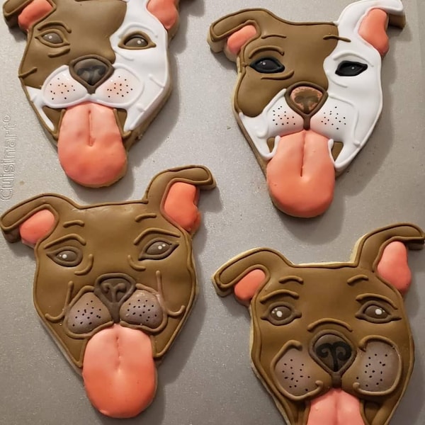 Pitbull Cookie Cutter: Dog Lover Gift, Fondant & Clay Pit Bull Custom ...