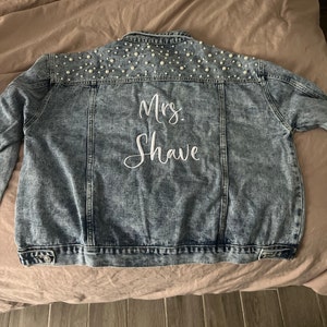 Embroidered Bride Denim Jacket, Bride Jean Jacket, Future Mrs Jacket ...