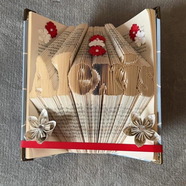 Folded Book Art Name - Etsy