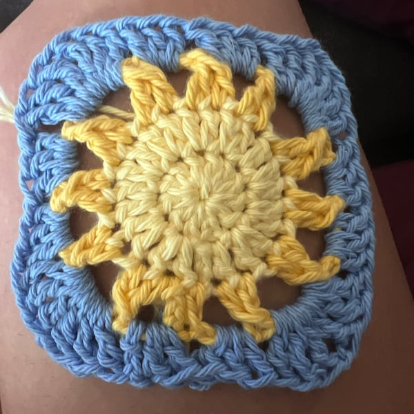 The Original Crochet Sun Granny Square Pattern PDF, Easy to Follow ...