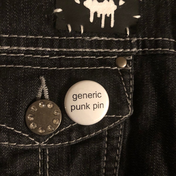Generic Punk Pin - Pinback Button or Magnet 1 or 1.5 Inch - Great for ...