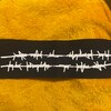 Barbed Wire Strip Patch Screen Printed Patch Punk Hardcore - Etsy