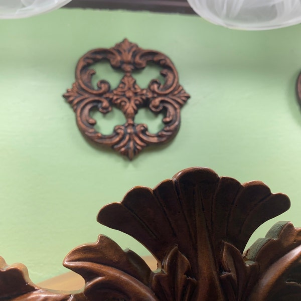 Cast Iron Medallion 2 Sizes Single Faced Ornate Classy Mandala Round ...