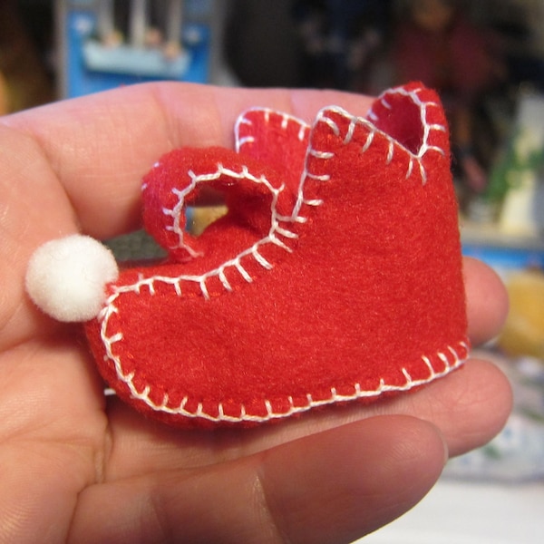 Elf Boots Felt Christmas Tree Ornament PDF Sewing Pattern & Photo ...