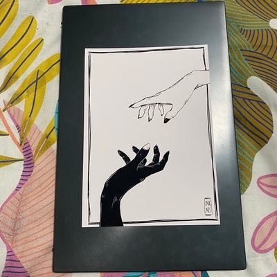 Black Wolf Chained Red Background Wolf Wall Art Gothic Home Decor Dark ...