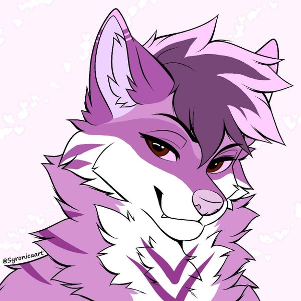 Fursona Coloring Page Pfp Icon Base Furry Digital Download DIY YCH .PSD ...