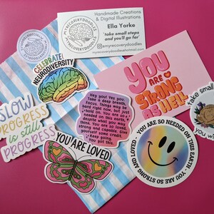 Neurodivergent Sticker, Rainbow Stickers, 10cm Gloss Vinyl Sticker ...