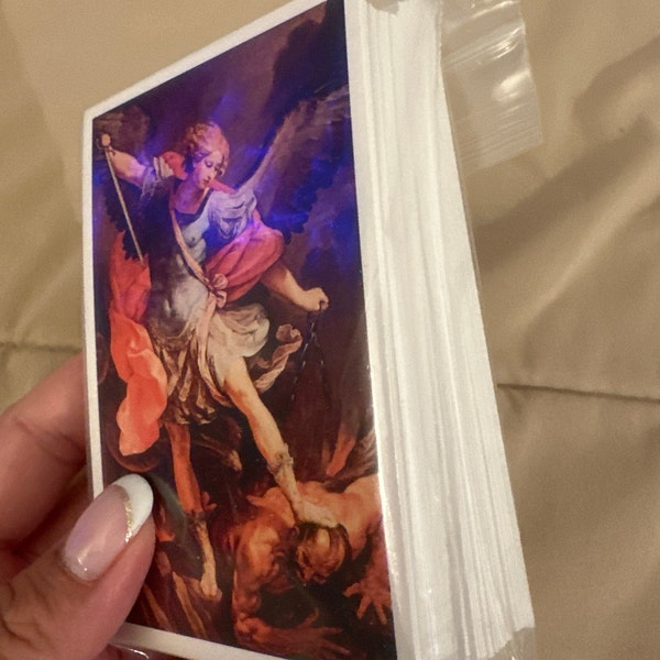 BULK 50 PACK - Saint Michael the Archangel Third Class Relic Holy Cards ...