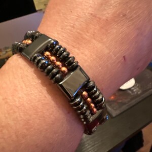 Ladies Magnetic Magnetite Lodestone Necklace/bracelet Setdark - Etsy